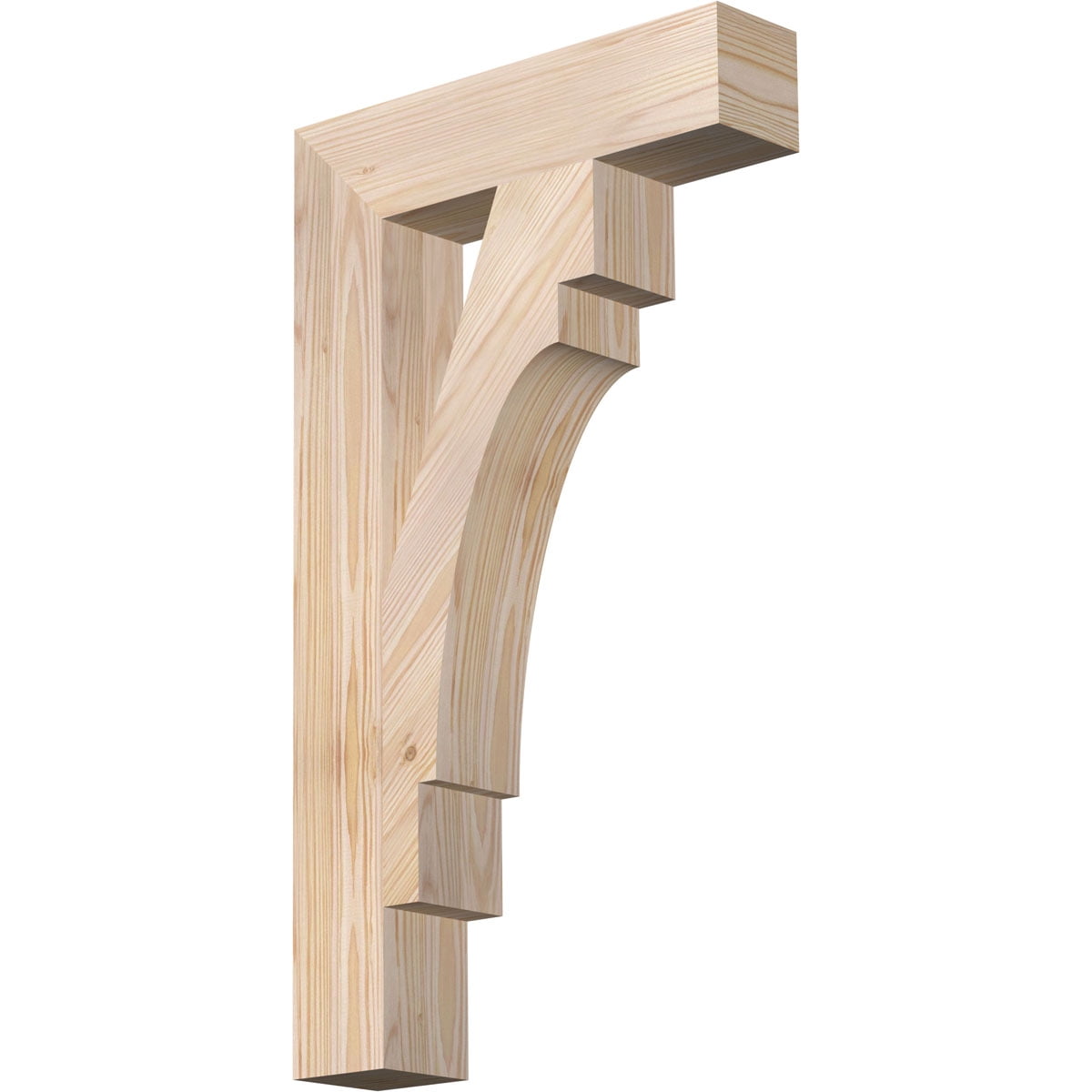 Ekena Millwork 3 1/2"W x 16"D x 28"H Merced Block Smooth Bracket ...