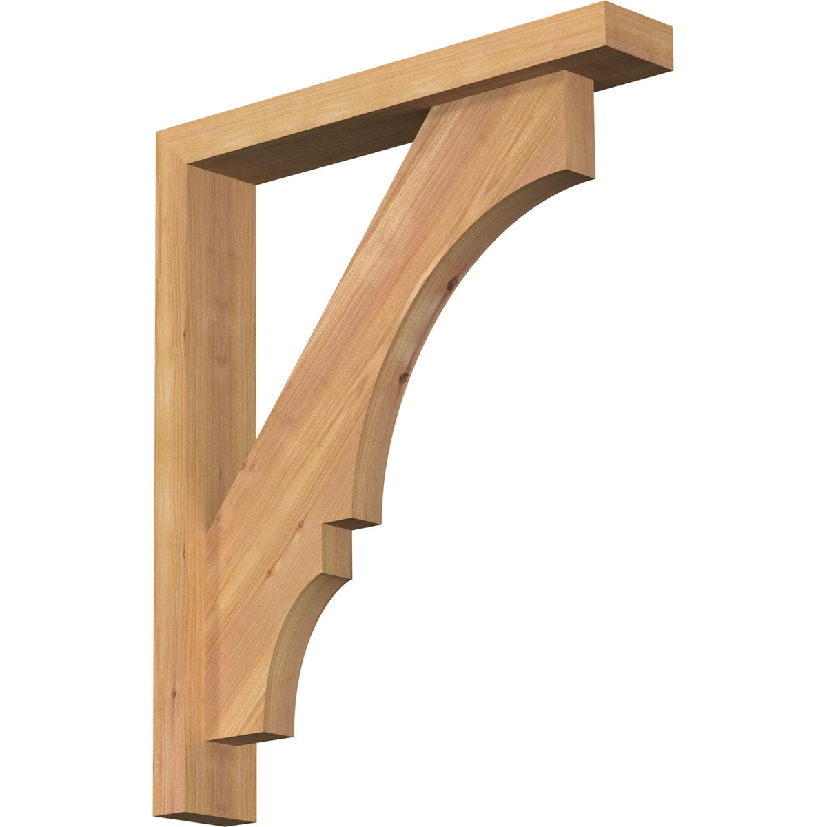 Ekena Millwork 3 1/2"W x 20"D x 24"H Balboa Block Smooth Bracket w ...