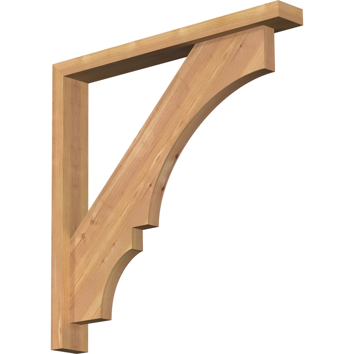 Ekena Millwork 3 1/2"W x 28"D x 28"H Balboa Block Smooth Bracket w ...