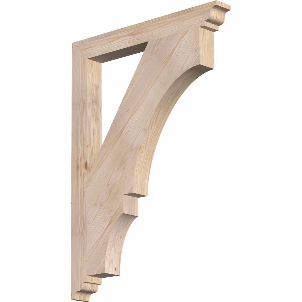 Ekena Millwork 3 1/2"W x 32"D x 44"H Balboa Traditional Smooth Bracket ...