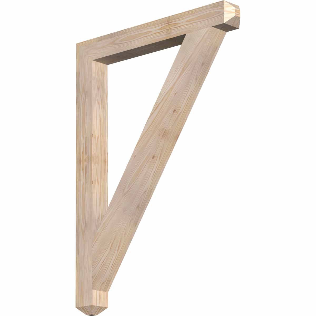 Ekena Millwork 3 1/2"W x 32"D x 44"H Traditional Craftsman Smooth ...