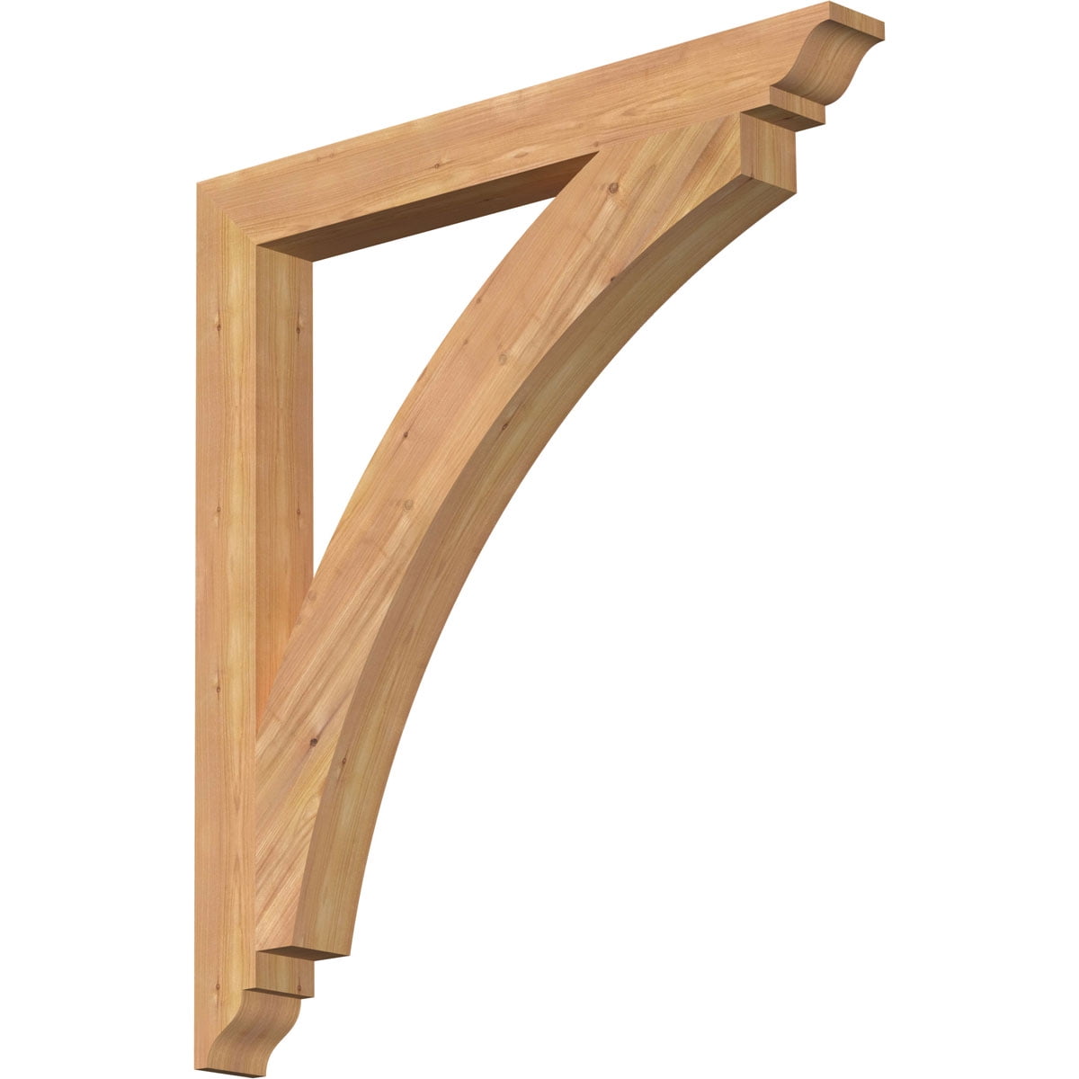 Ekena Millwork 3 1/2"W x 34"D x 38"H Thorton Traditional Smooth Bracket ...