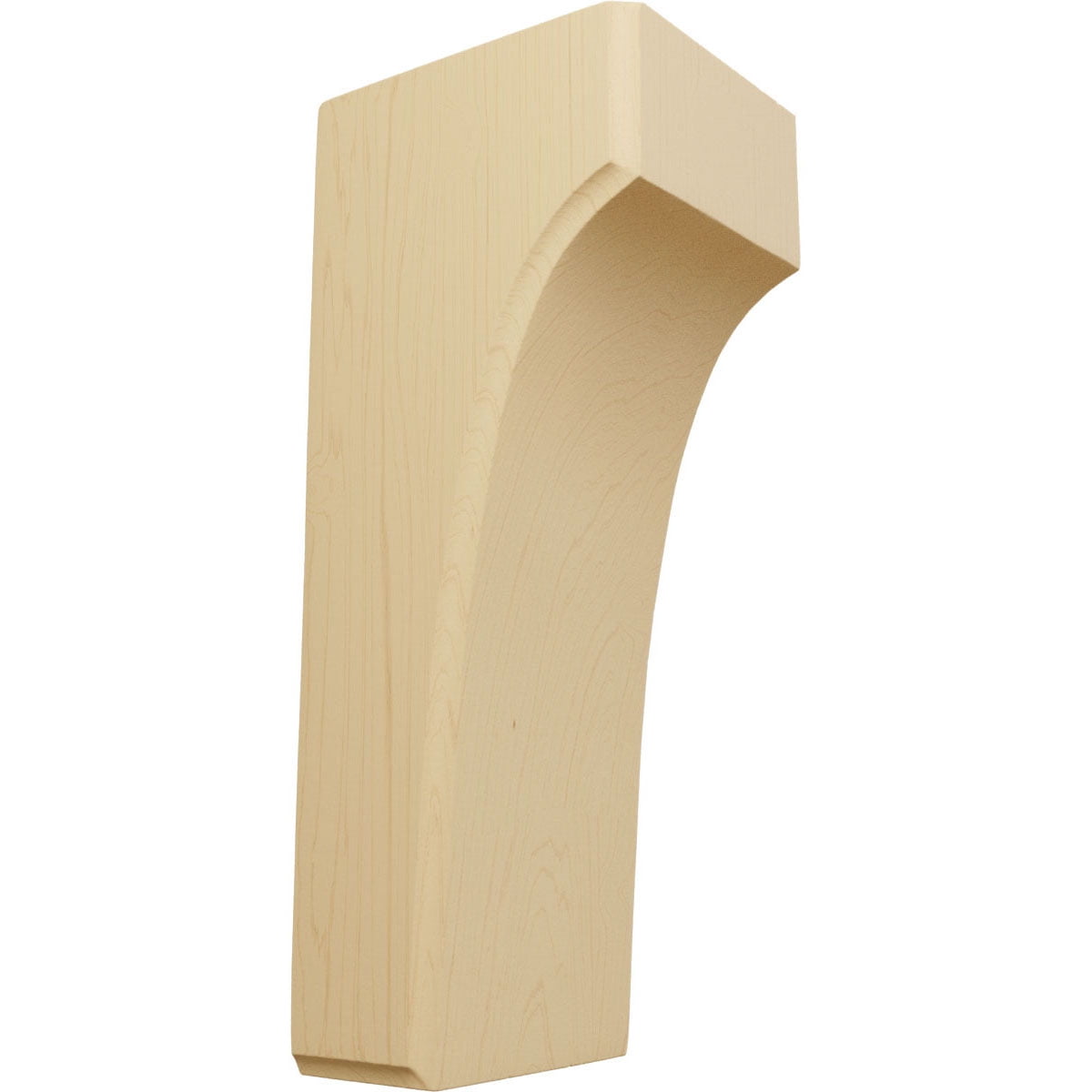 Ekena Millwork 3 1/2"W x 4"D x 10"H Clarksville Bracket, Alder (4-Pack ...