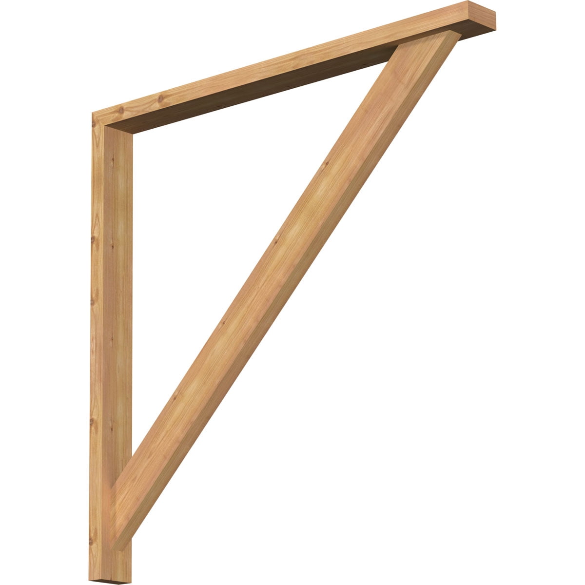 Ekena Millwork 3 1/2"W x 40"D x 40"H Traditional Block Smooth Bracket w ...