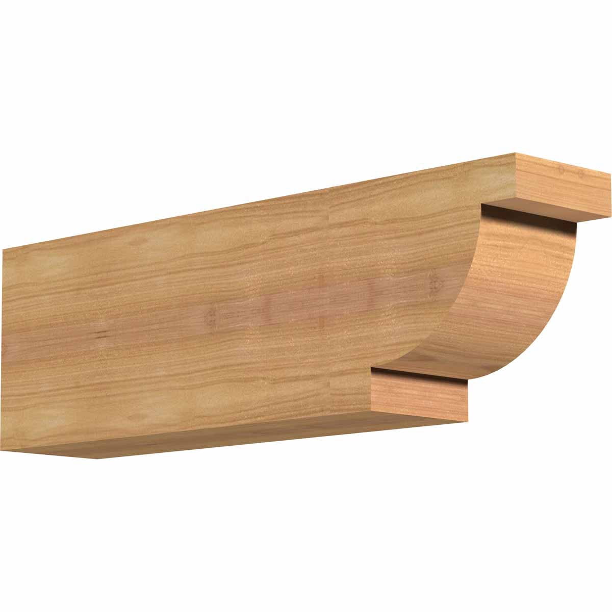 Ekena Millwork 3 1/2"W x 6"H x 18"L Alpine Smooth Rafter Tail, Western ...