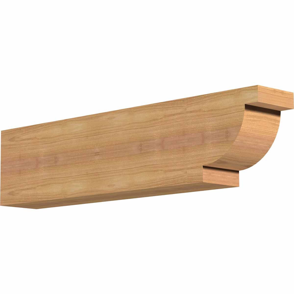 Ekena Millwork 3 1/2"W x 6"H x 24"L Alpine Smooth Rafter Tail, Western ...