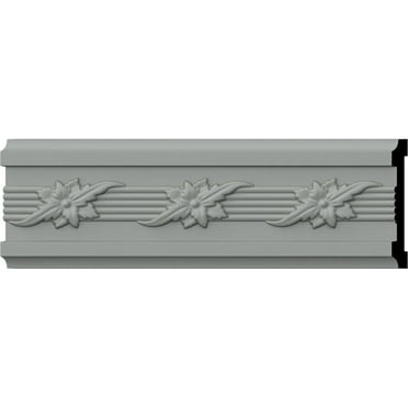 Ekena Millwork 3"H x 5/8"P x 94 1/2"L, (3/8" Repeat), Nevio Chair Rail ...