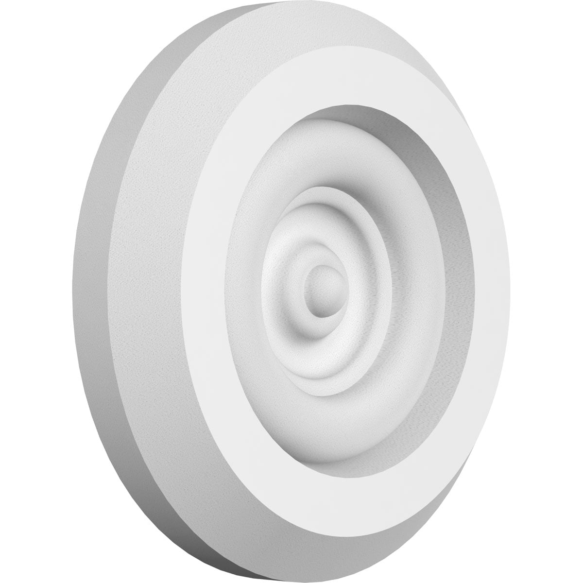 Ekena Millwork 3"W x 3"H x 1/2"P Standard Grayson Bullseye Rosette with ...