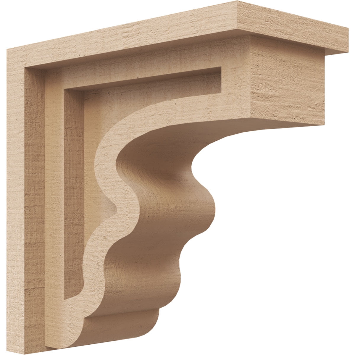 3"W x 6"D x 6"H Classic Highland Rough Cedar Woodgrain TimberThane ...