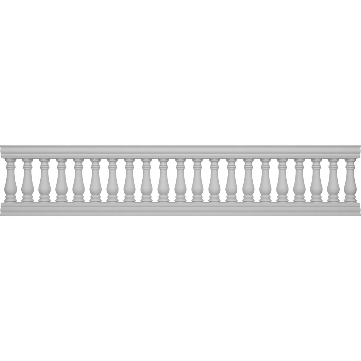 Ekena Millwork 32"H x 12'L Fiberthane Bradford Unassembled Balustrade ...