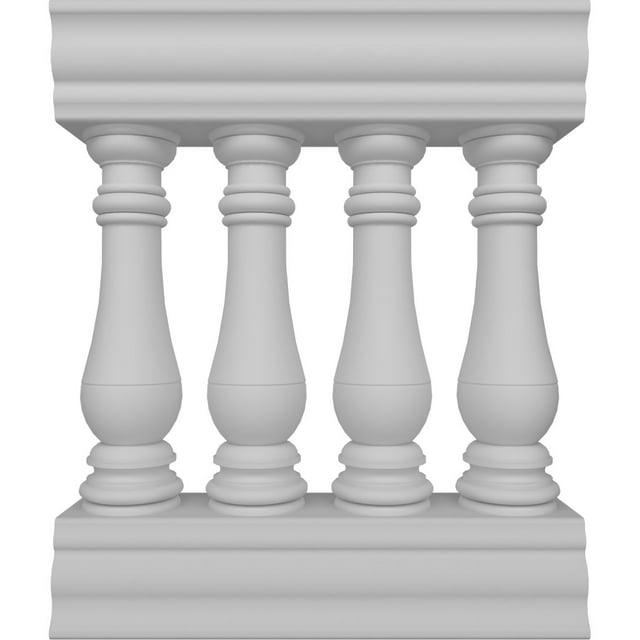 Ekena Millwork 32"H x 2'L Fiberthane Bradford Unassembled Balustrade ...