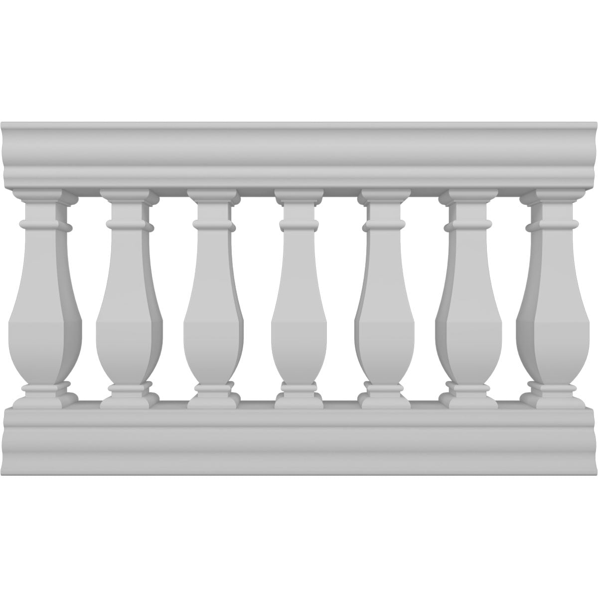 Ekena Millwork 32"H x 4'L Fiberthane Arcadian Unassembled Balustrade ...