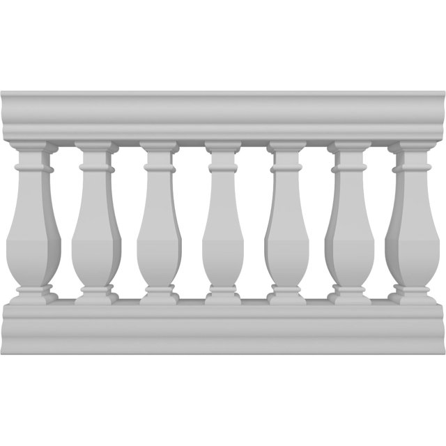 Ekena Millwork 32"H x 4'L Fiberthane Arcadian Unassembled Balustrade ...