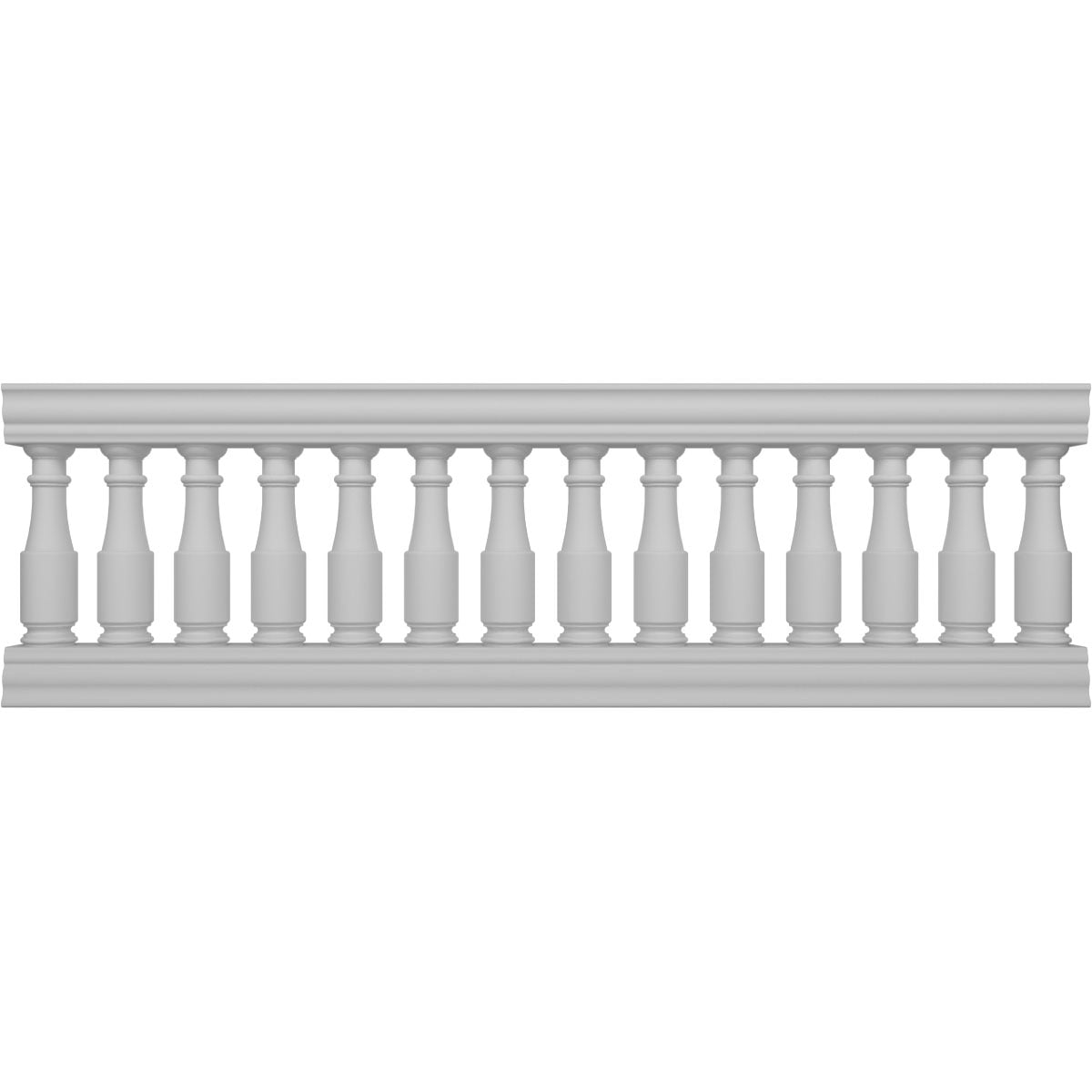 Ekena Millwork 32"H x 8'L Fiberthane Hamilton Unassembled Balustrade ...