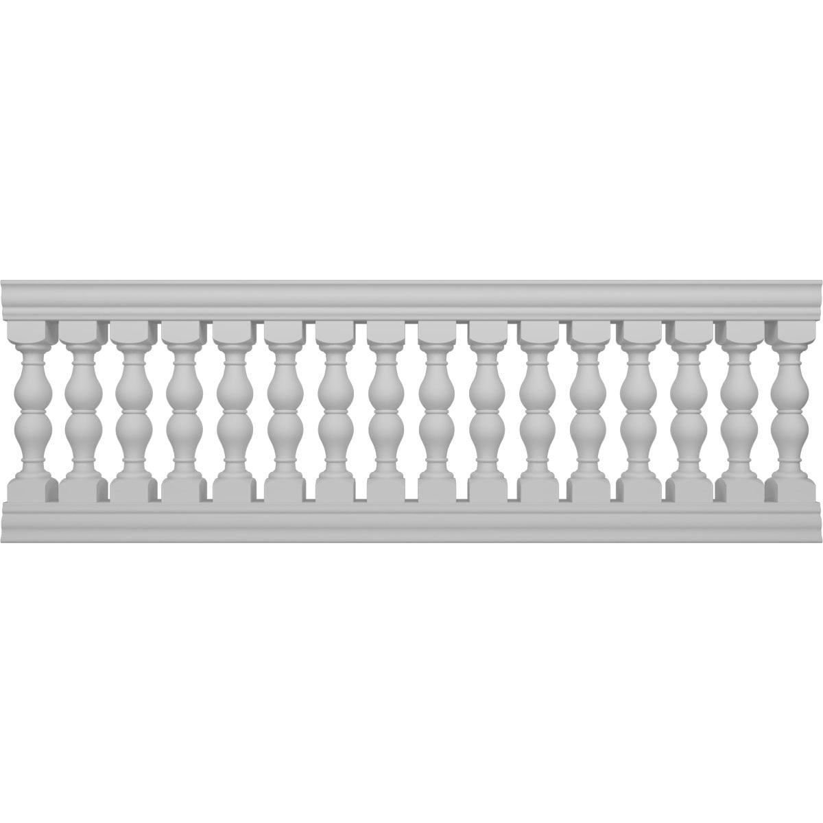Ekena Millwork 38"H x 9'L Fiberthane Avalon Unassembled Balustrade ...