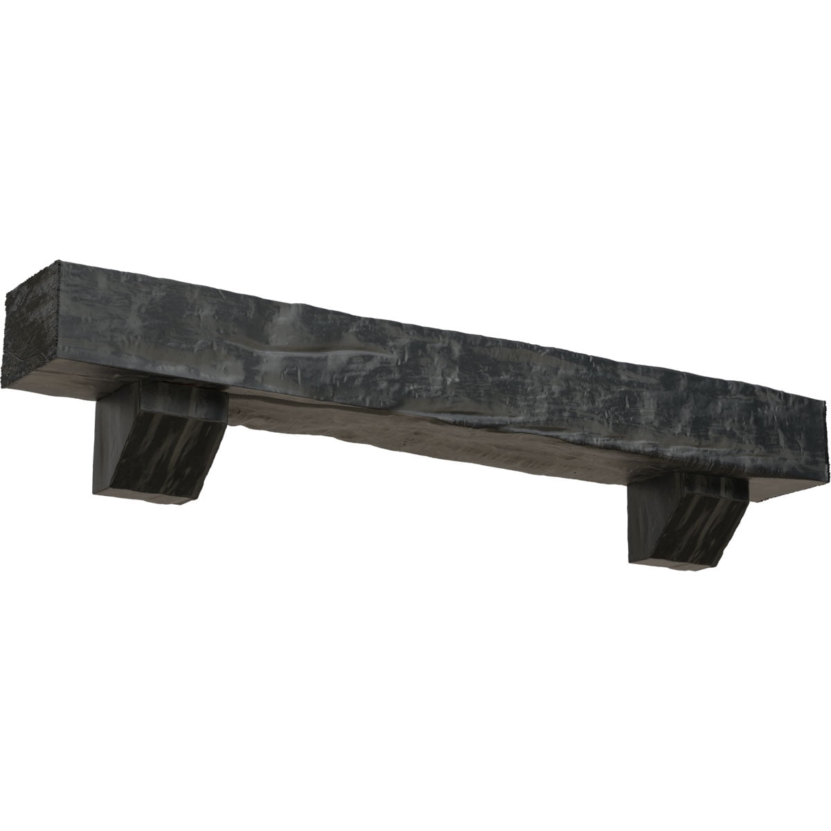 Ekena Millwork 4"H x 8"D x 60"W Riverwood Faux Wood Fireplace Mantel ...