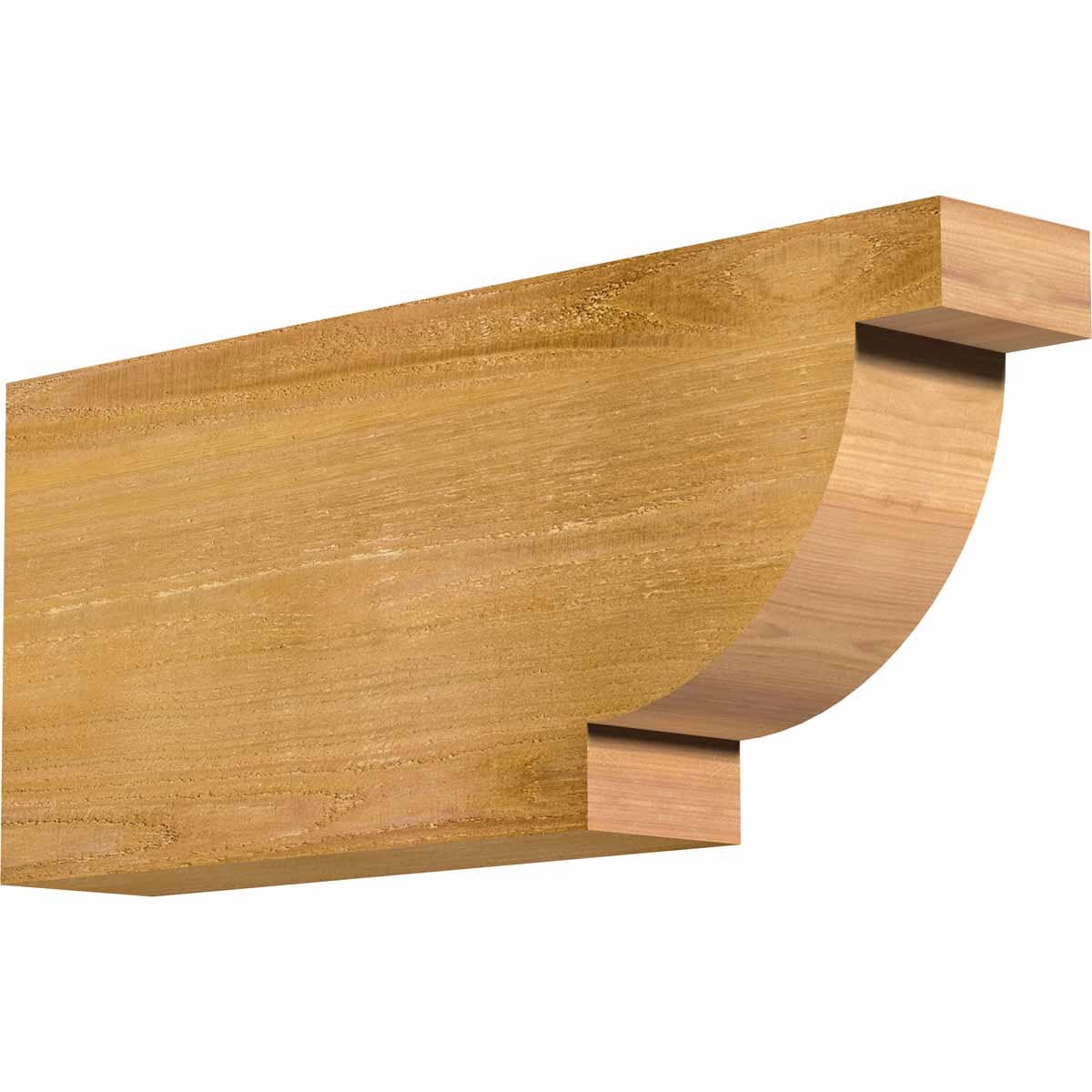 Ekena Millwork 4"W x 10"H x 24"L Alpine Rough Sawn Rafter Tail, Western ...