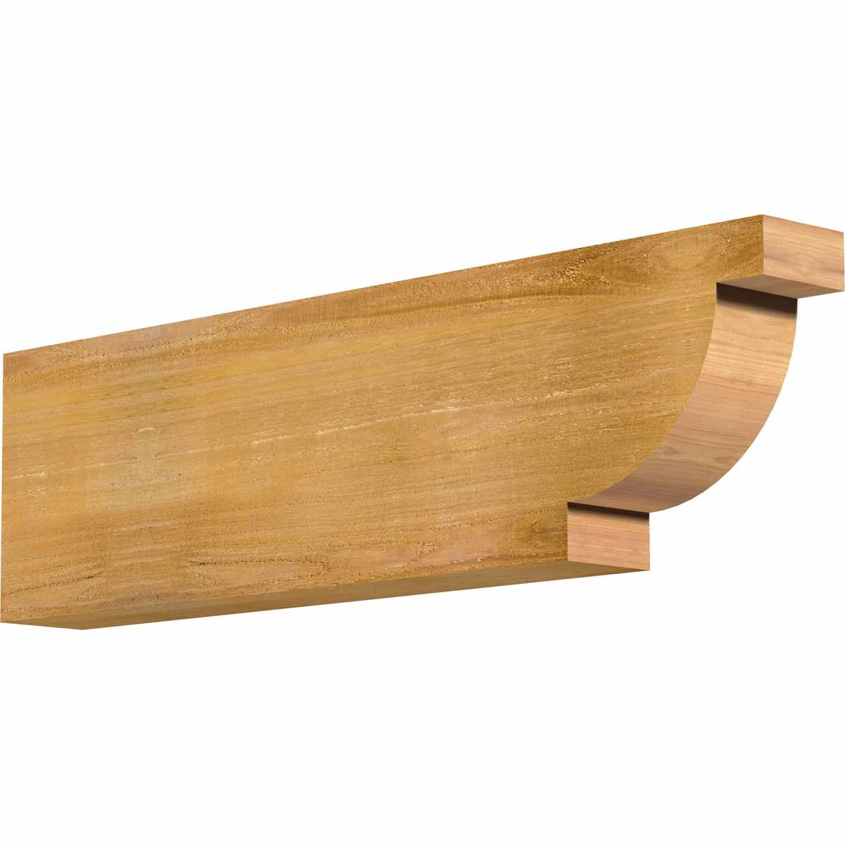 Ekena Millwork 4"W x 10"H x 36"L Alpine Rough Sawn Rafter Tail, Western ...