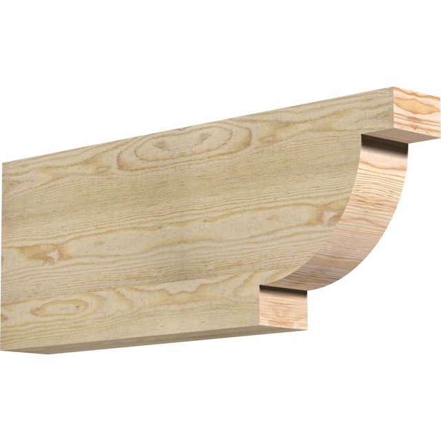 Ekena Millwork 4"W x 12"H x 32"L Alpine Rough Sawn Rafter Tail, Douglas ...
