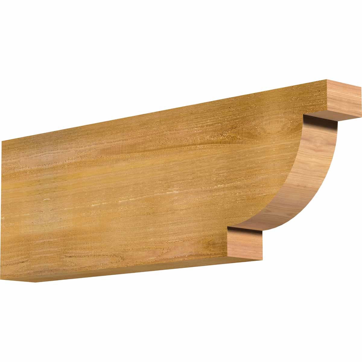 Ekena Millwork 4"W x 12"H x 36"L Alpine Rough Sawn Rafter Tail, Western ...