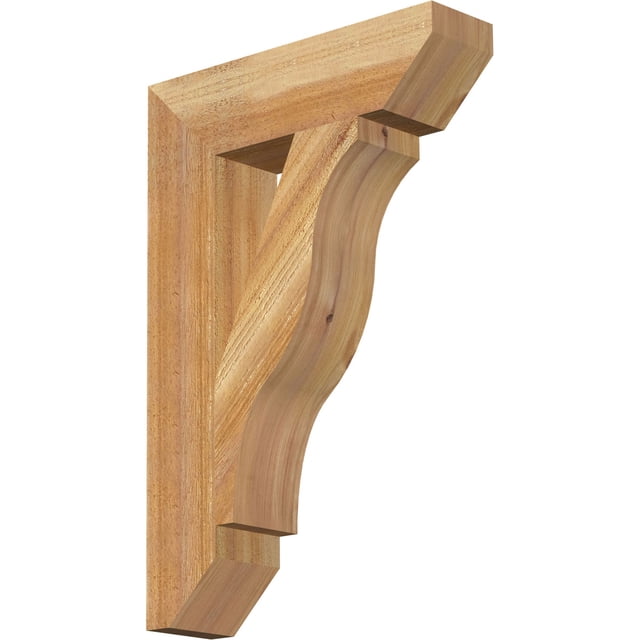 Ekena Millwork 4"W x 16"D x 24"H Funston Slat Rough Sawn Bracket ...