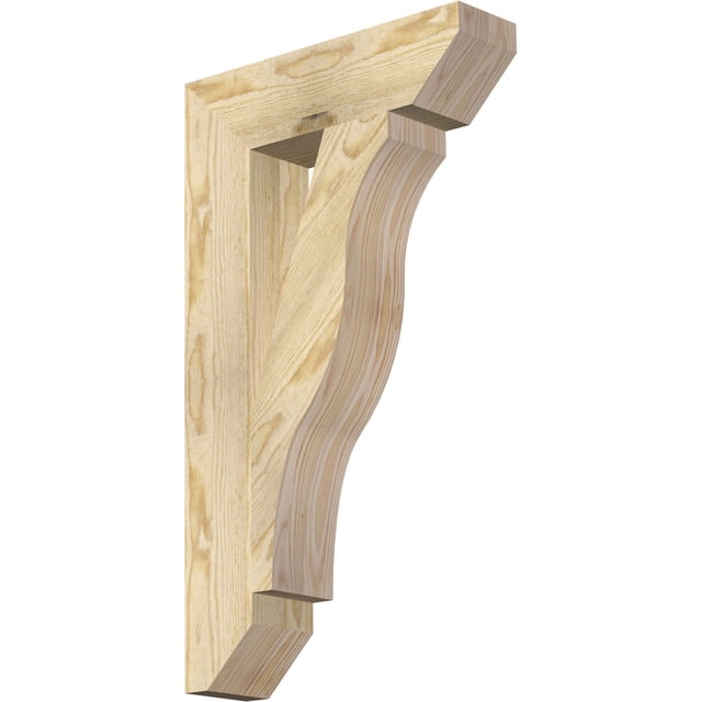Ekena Millwork 4"W x 16"D x 28"H Funston Slat Rough Sawn Bracket ...