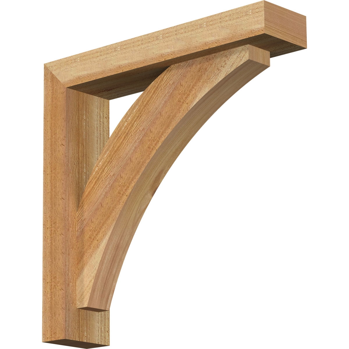 Ekena Millwork 4"W x 18"D x 18"H Thorton Block Rough Sawn Bracket w ...