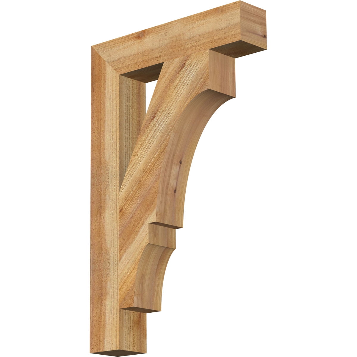 Ekena Millwork 4"W x 20"D x 32"H Balboa Block Rough Sawn Bracket ...