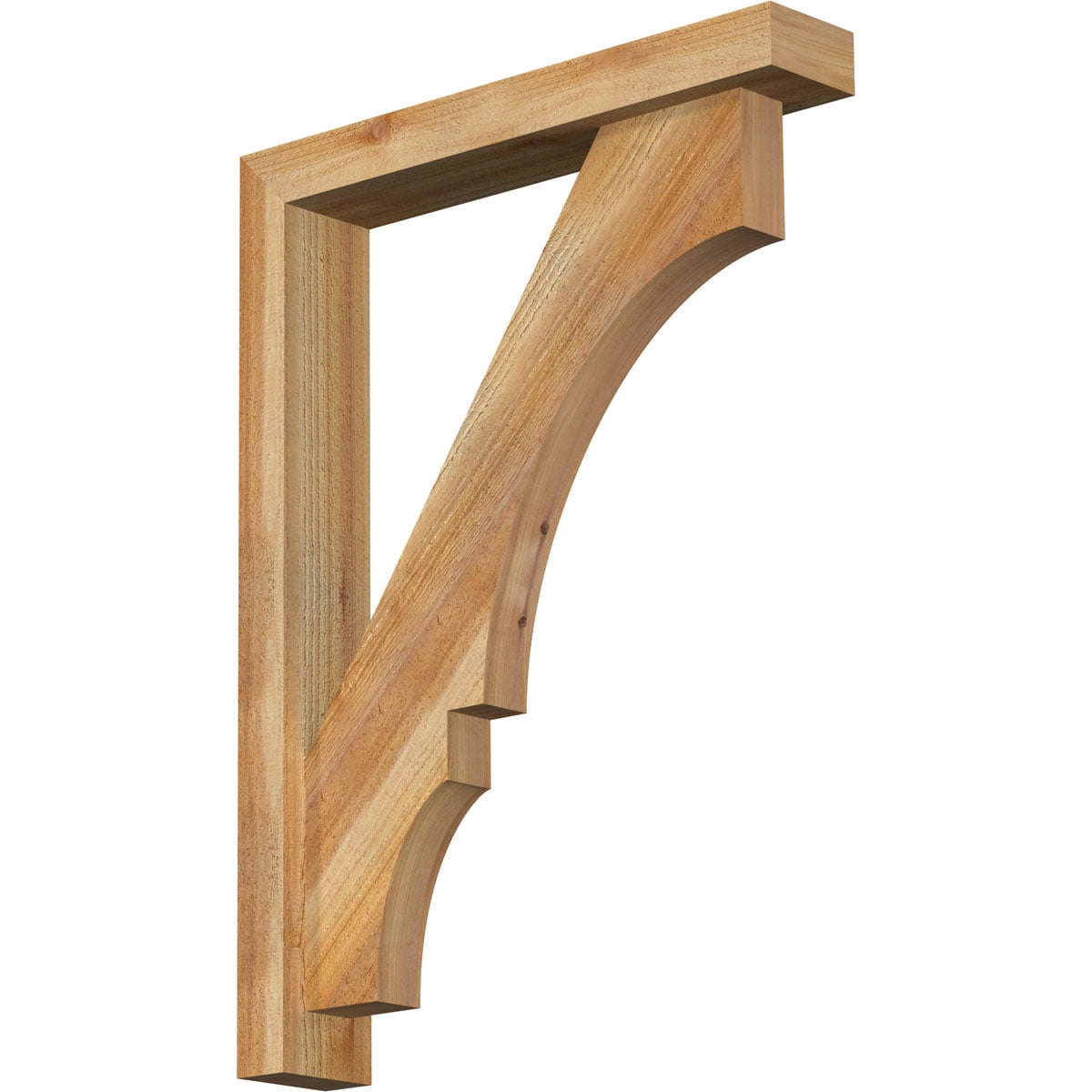 Ekena Millwork 4"W x 22"D x 30"H Balboa Block Rough Sawn Bracket w ...