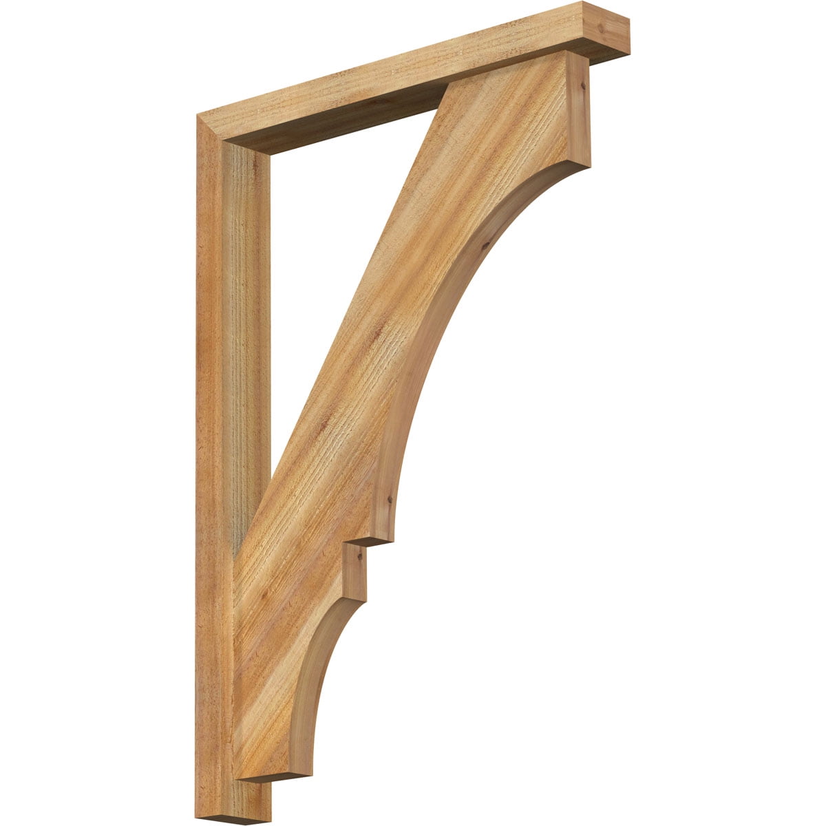 Ekena Millwork 4"W x 28"D x 40"H Balboa Block Rough Sawn Bracket w ...