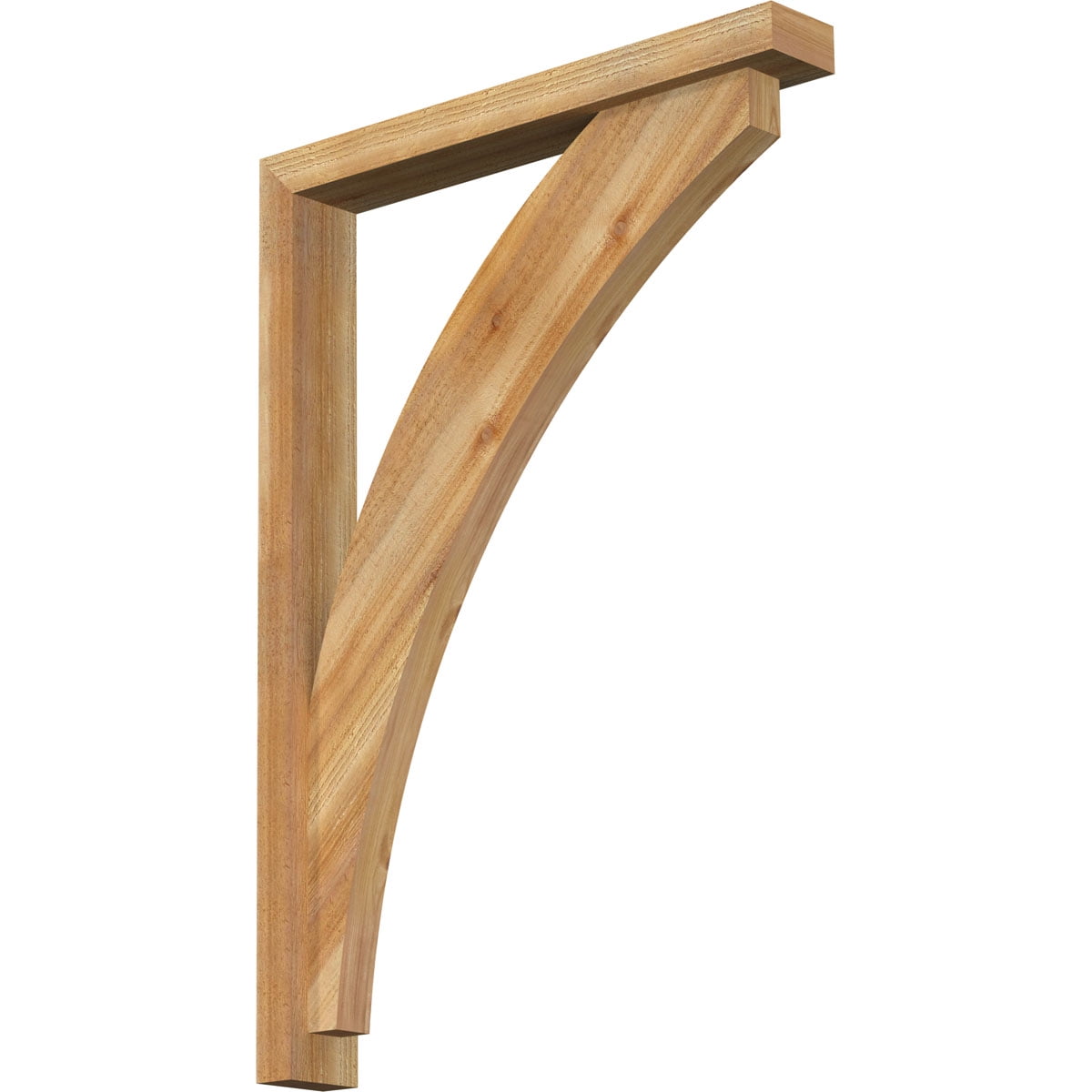 Ekena Millwork 4"W x 28"D x 40"H Thorton Block Rough Sawn Bracket w ...