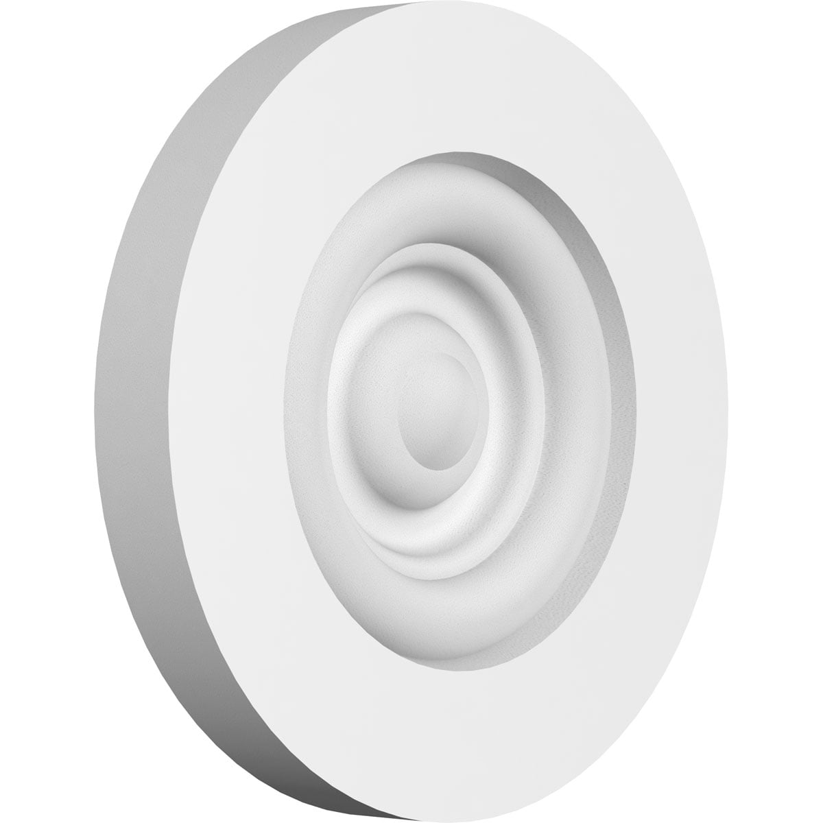 Ekena Millwork 4"W x 4"H x 1/2"P Standard Grayson Bullseye Rosette with ...