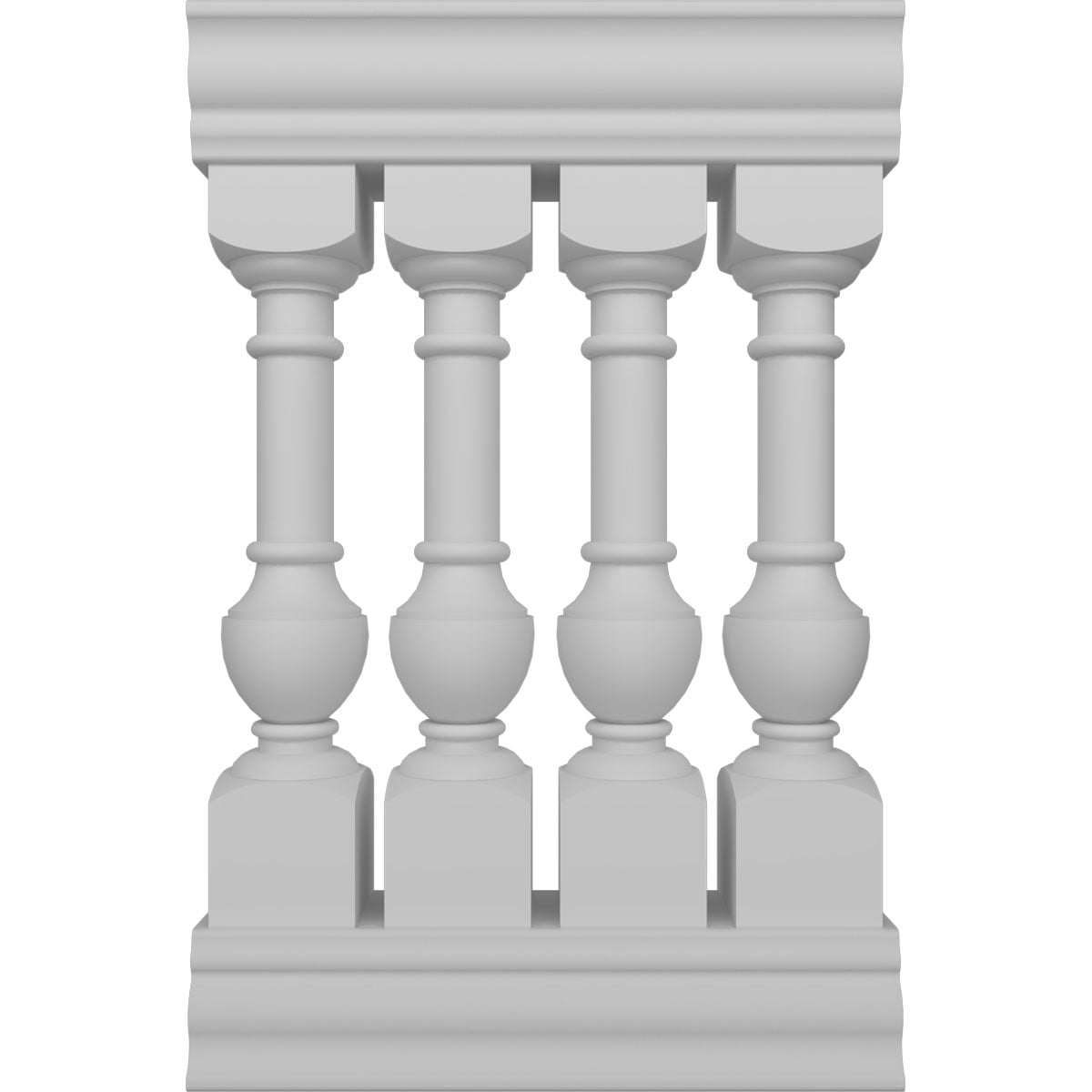 Ekena Millwork 40"H x 2'L Fiberthane York Unassembled Balustrade ...