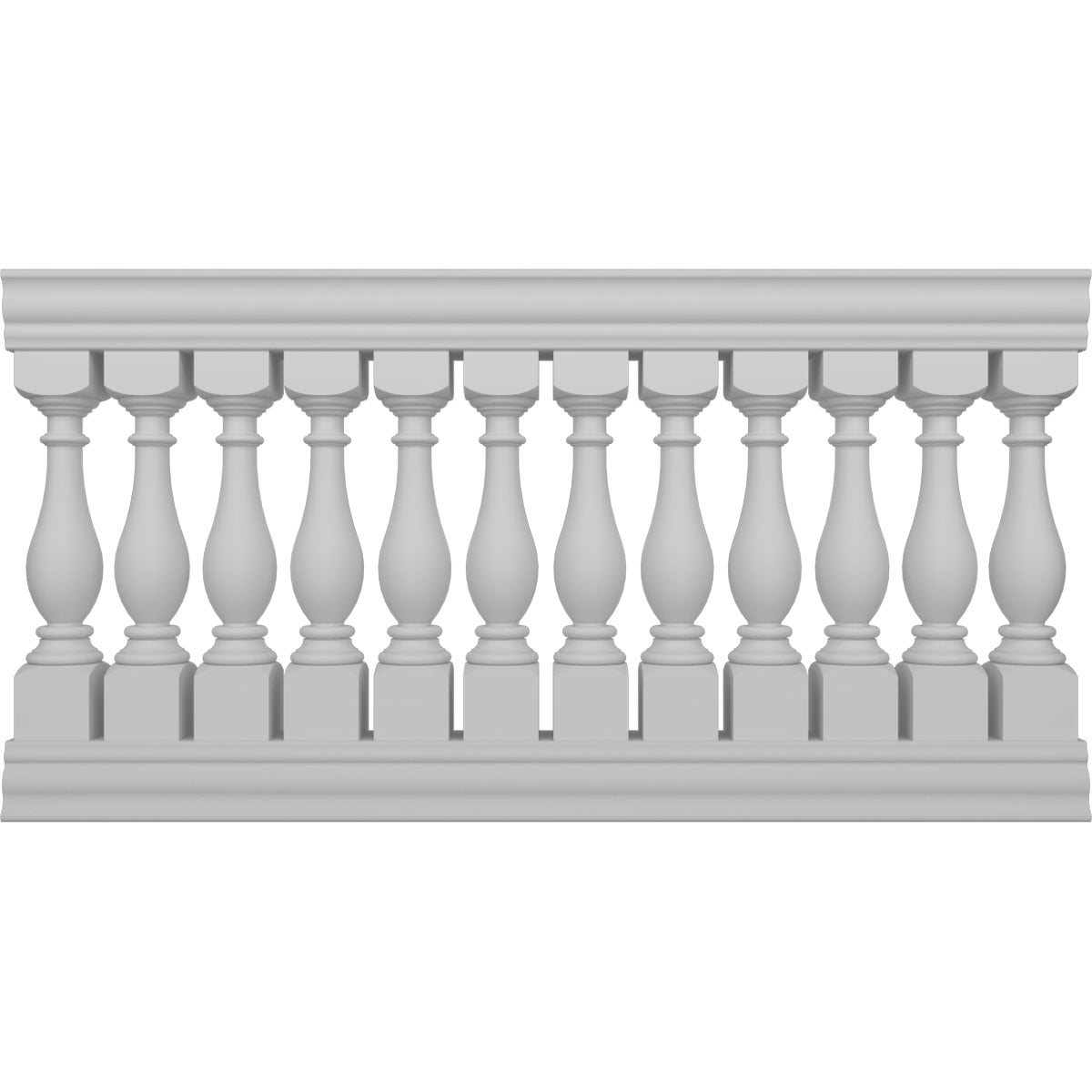 Ekena Millwork 40"H x 6'L Fiberthane Legacy Unassembled Balustrade ...