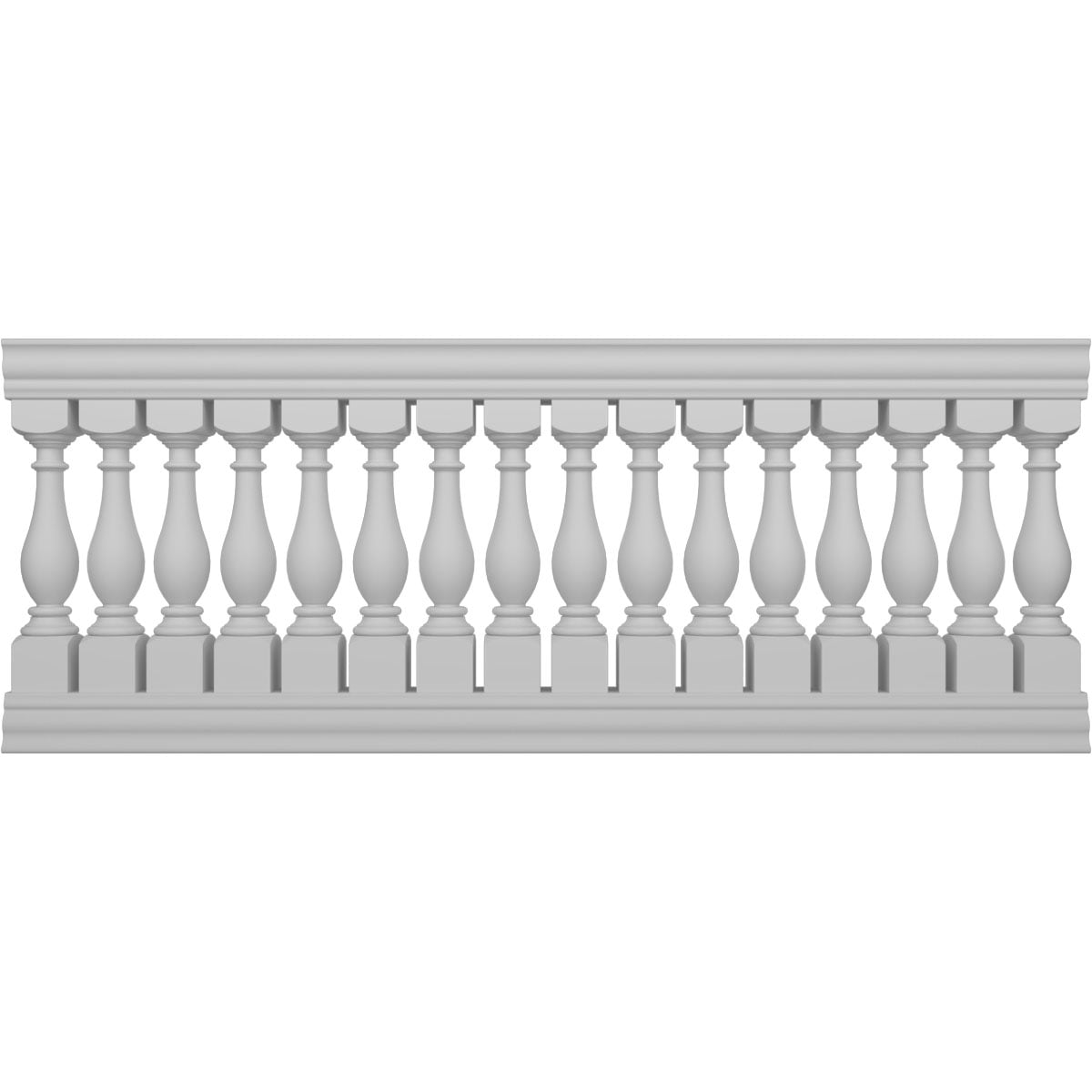 Ekena Millwork 40"H x 8'L Fiberthane Legacy Unassembled Balustrade ...