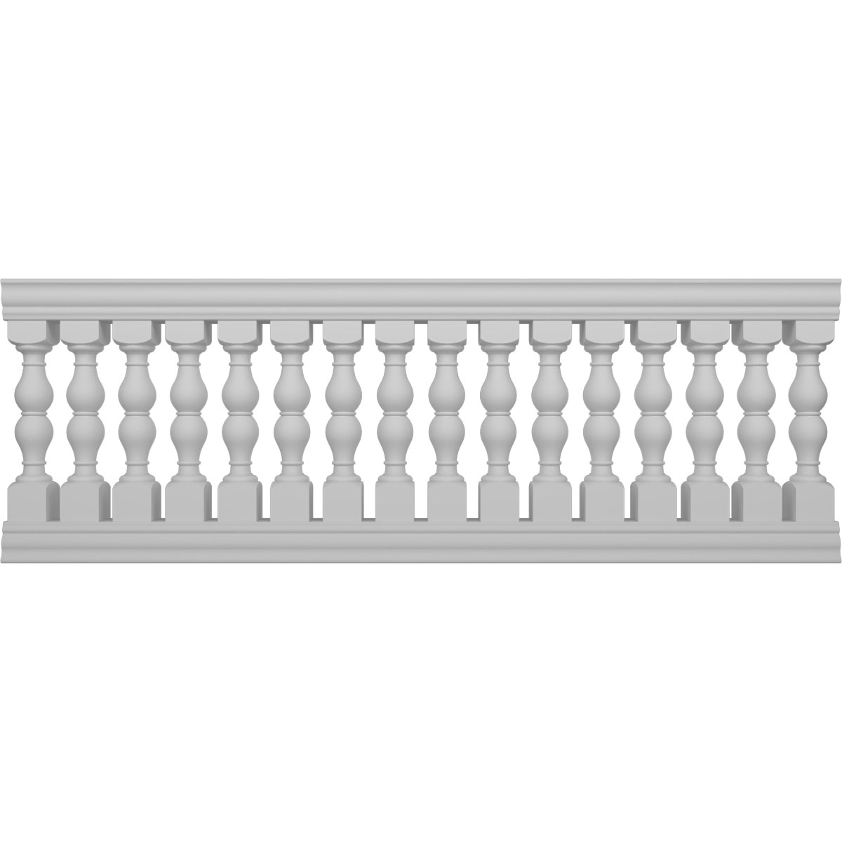 Ekena Millwork 40"H x 9'L Fiberthane Avalon Unassembled Balustrade ...