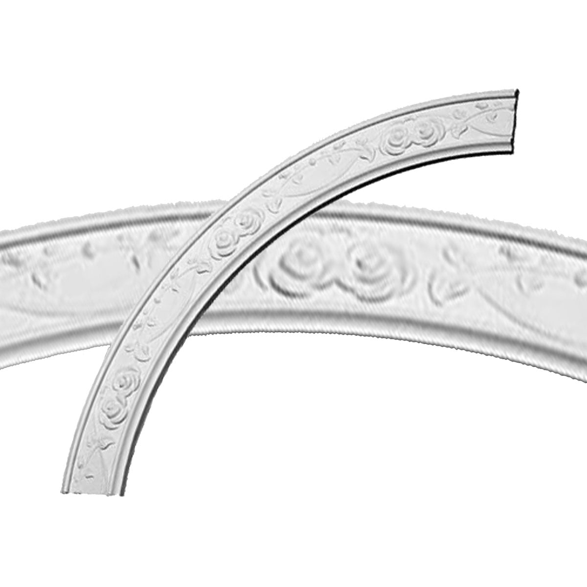 Ekena Millwork 41"OD x 34 1/4"ID x 3 3/8"W x 3/4"P Flower Ceiling Ring ...
