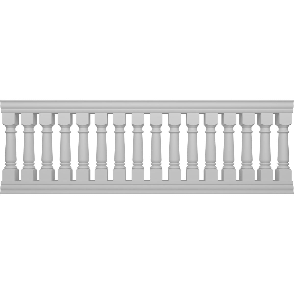 Ekena Millwork 42"H x 10'L Fiberthane Wellington Unassembled Balustrade ...