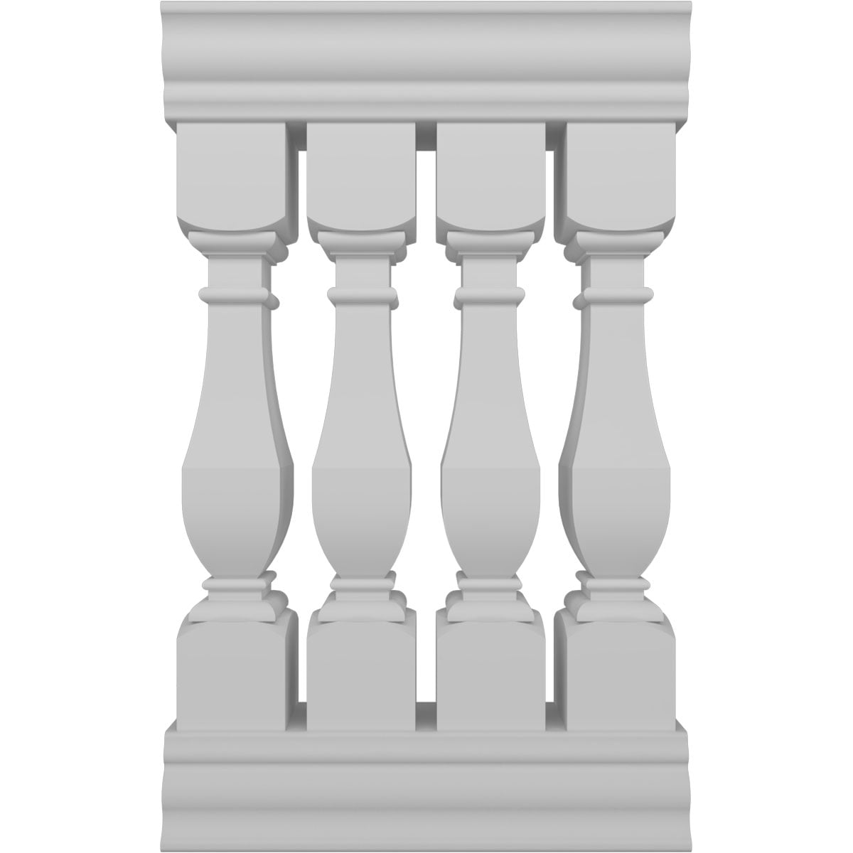 Ekena Millwork 42"H x 2'L Fiberthane Arcadian Unassembled Balustrade ...