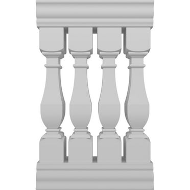 Ekena Millwork 32"H x 2'L Fiberthane Bradford Unassembled Balustrade ...