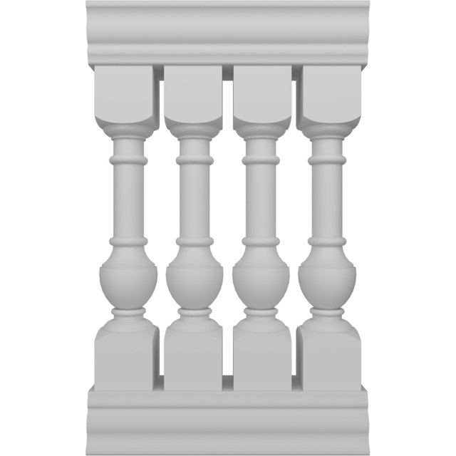 Ekena Millwork 42"H x 2'L Fiberthane York Unassembled Balustrade ...