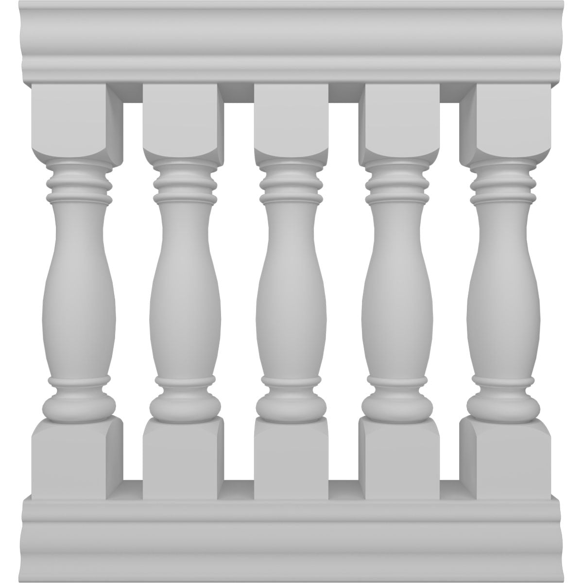 Ekena Millwork 42"H x 3'L Fiberthane Embassy Unassembled Balustrade ...