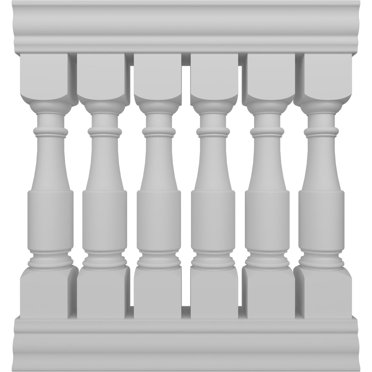 Ekena Millwork 32"H x 2'L Fiberthane Bradford Unassembled Balustrade ...