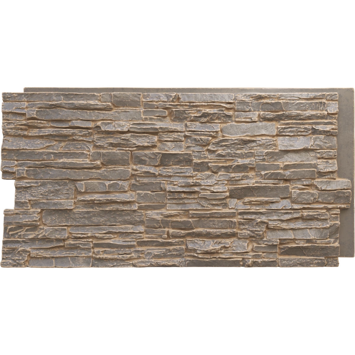 Ekena Millwork 45 3/4"W x 24 1/2"H x 1 1/4"D Canyon Ridge Stacked Stone ...