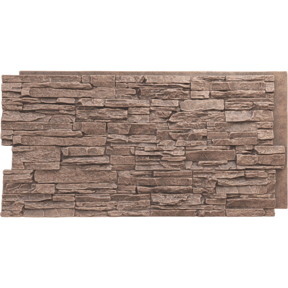 Ekena Millwork 45 3/4"W x 24 1/2"H x 1 1/4"D Canyon Ridge Stacked Stone ...