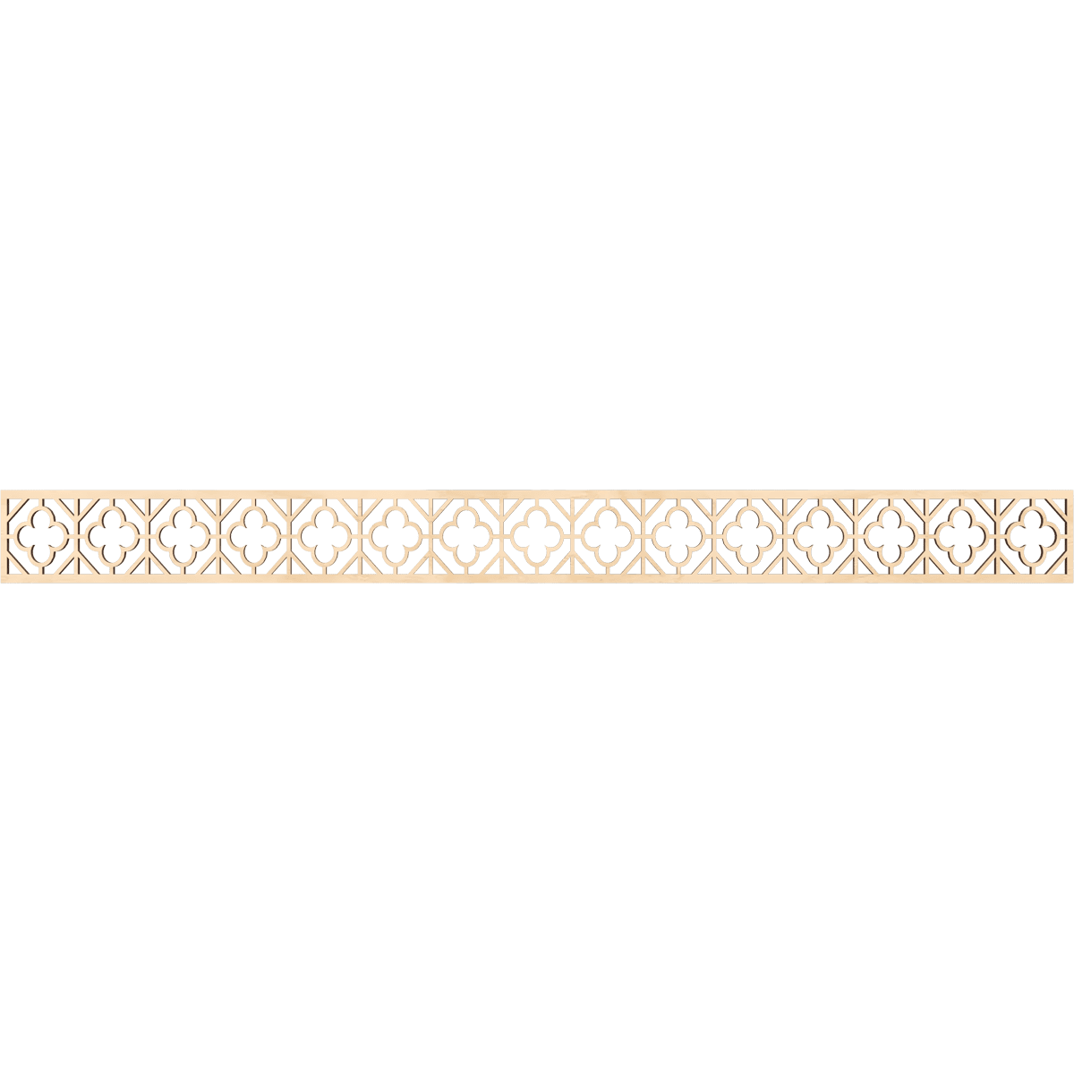 Ekena Millwork 46 3/8"W x 4"H x 1/4"T Hazelton Fretwork Moulding, Birch ...