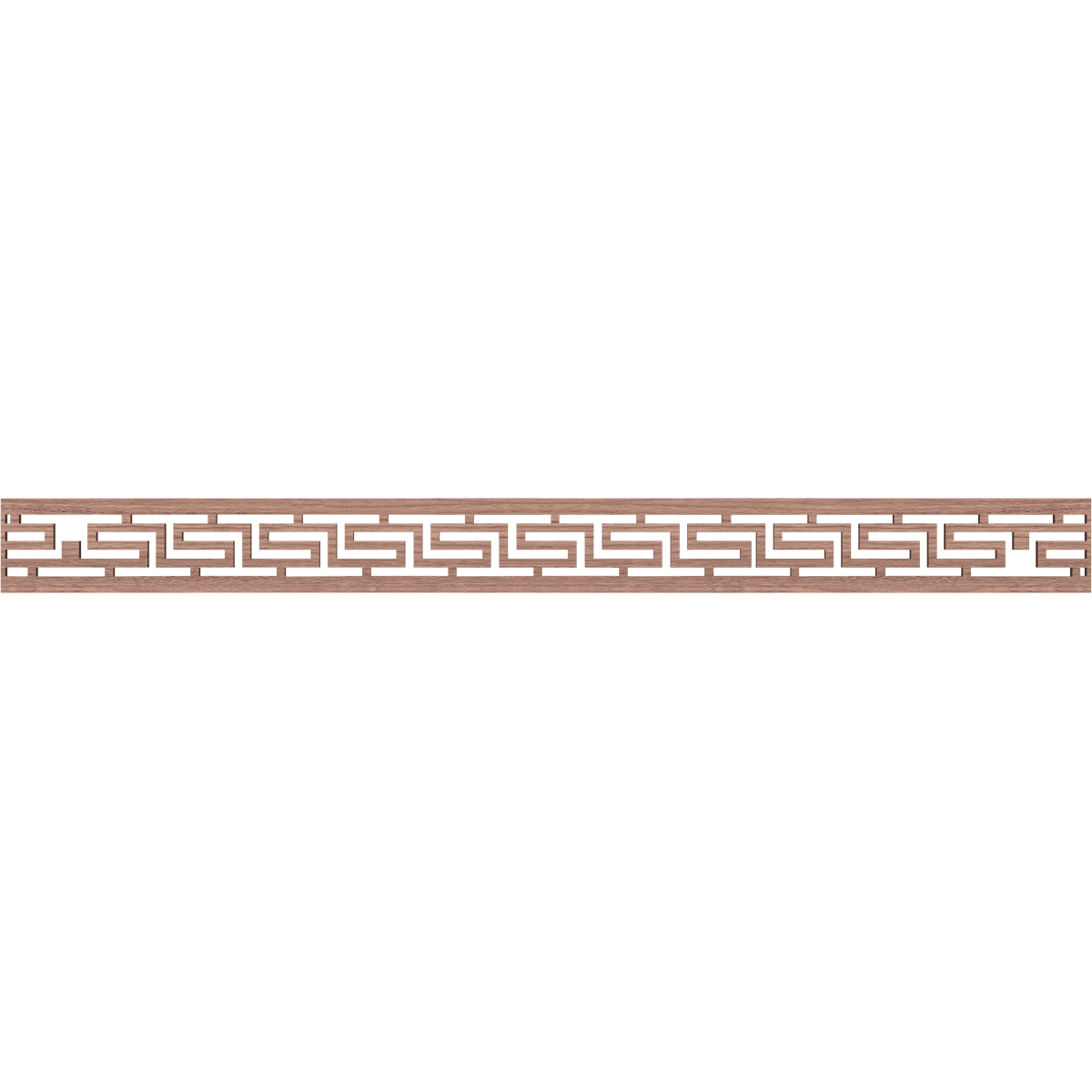 Ekena Millwork 46 3/8"W x 4"H x 1/4"T Tulum Fretwork Moulding, Walnut ...