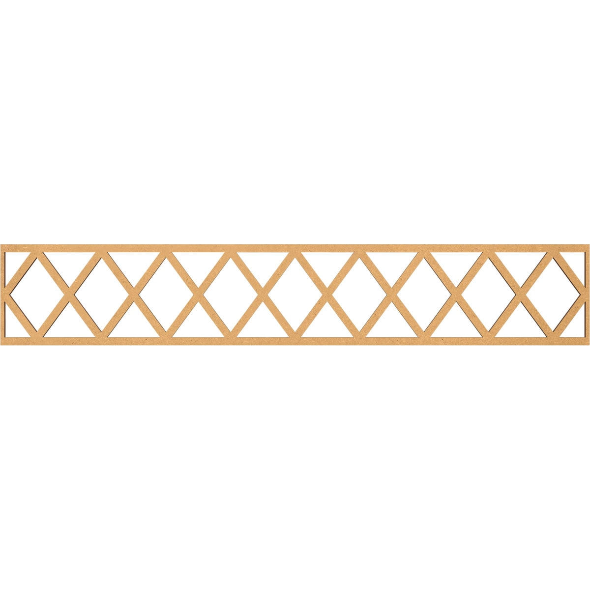 Ekena Millwork 46 5/8"W x 8"H x 1/4"T Wolford Fretwork Moulding, Wood ...