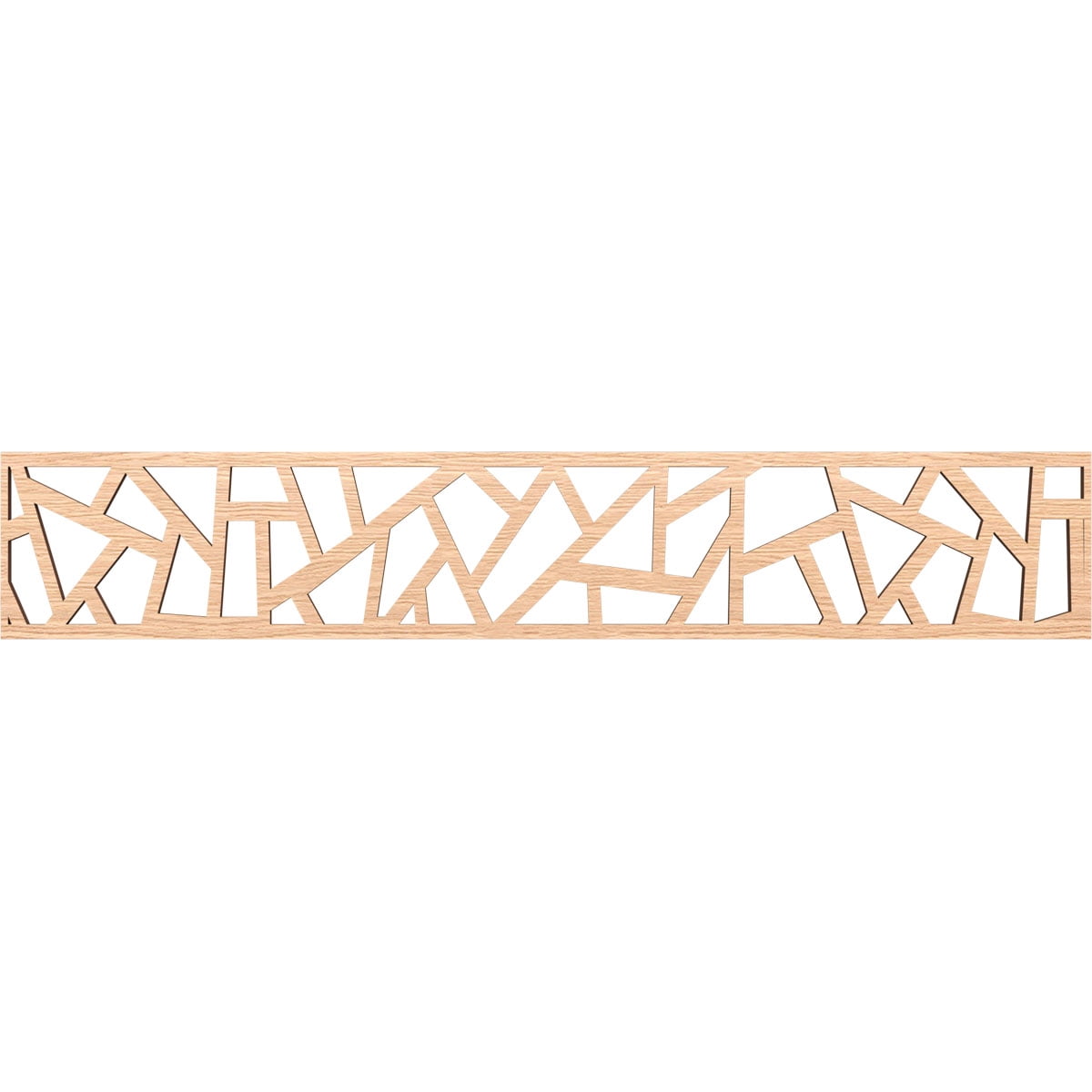 Ekena Millwork 46 5/8"W x 8"H x 3/8"T Harrisburg Fretwork Moulding, Red ...