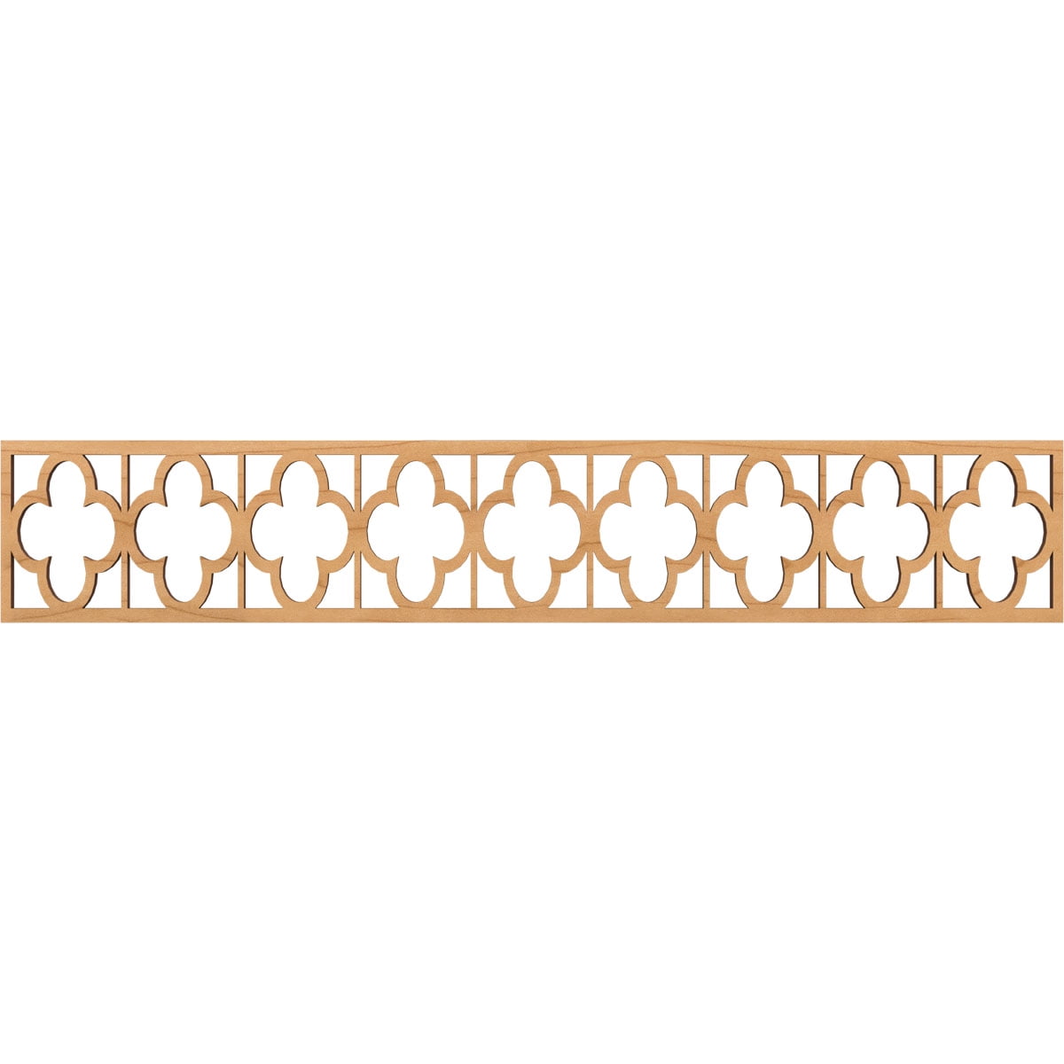 Ekena Millwork 46 5/8"W x 8"H x 3/8"T Woodall Fretwork Moulding, Maple ...